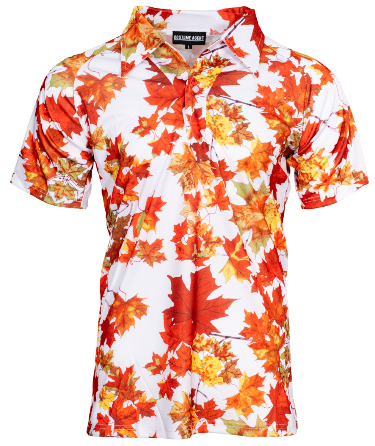 Tyler Durden Maple Leaf Button Up Shirt Adult Halloween Costume Cospla