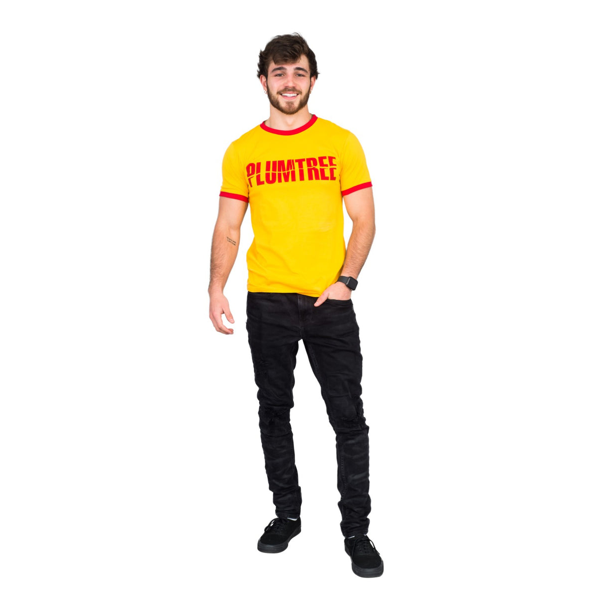 Plumtree Scott Pilgrim Band Logo Gold T-shirt - Scott Pilgrim Vs. The ...