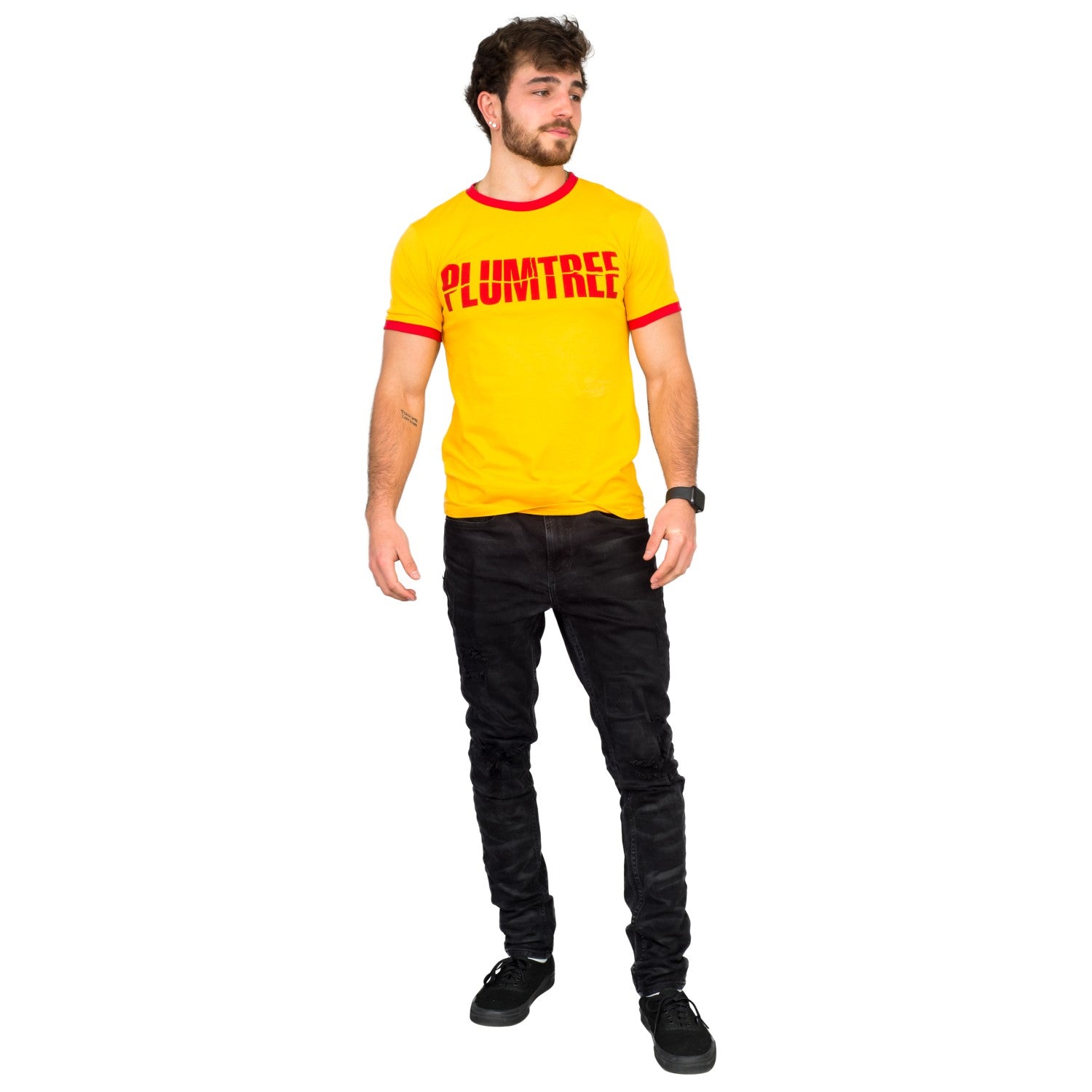 Plumtree Scott Pilgrim Band Logo Gold T-shirt - Scott Pilgrim Vs. The ...