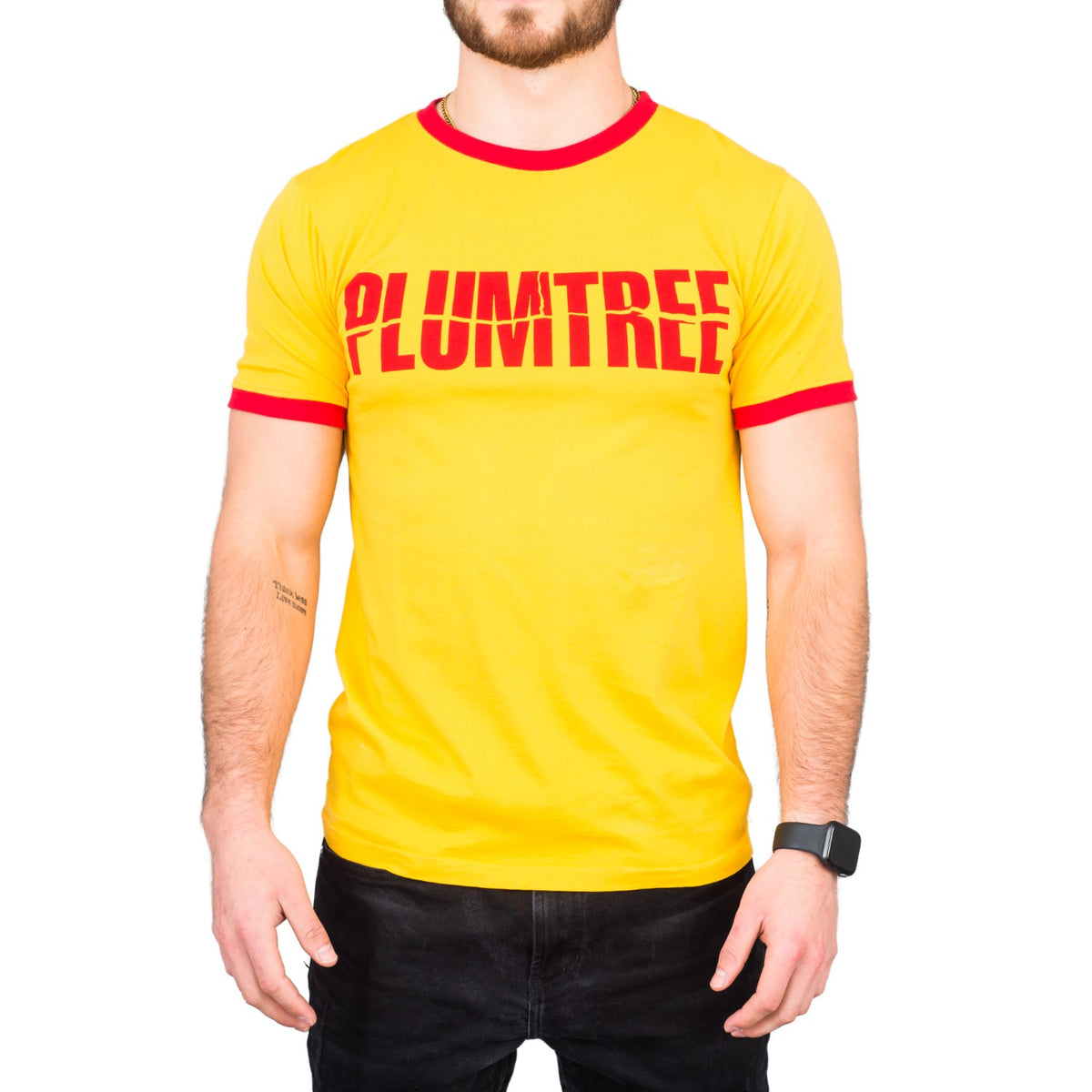 Plumtree Scott Pilgrim Band Logo Gold T-shirt - Scott Pilgrim Vs. The ...