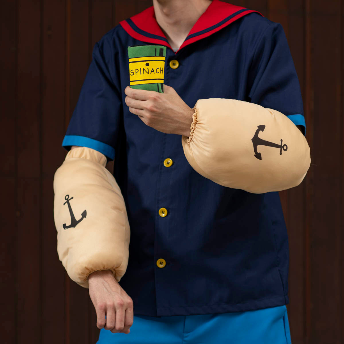 Sailor Man Popeye Character Halloween DIY Cosplay Costume Arms With Tattoo