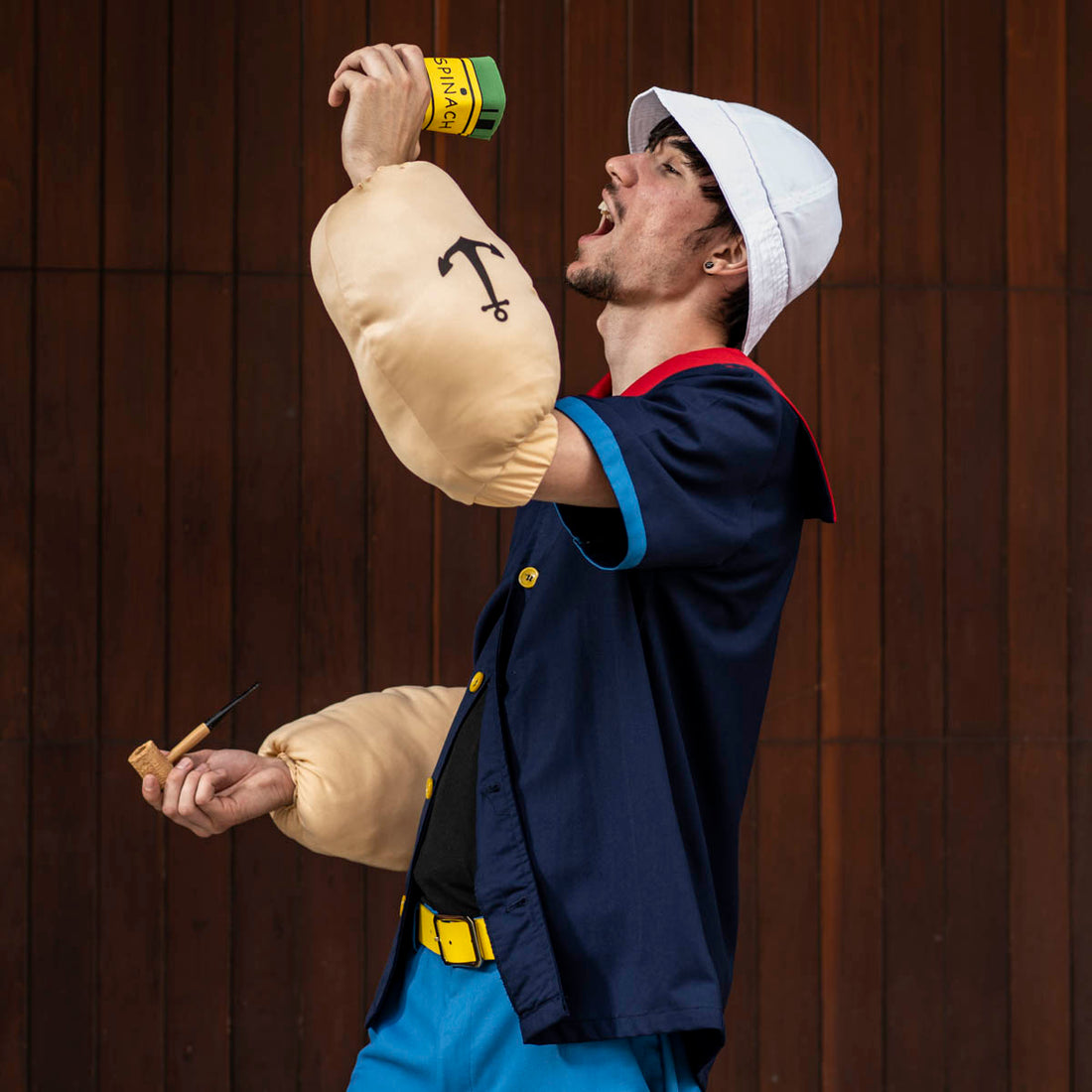 Sailor Man Popeye Character Halloween DIY Cosplay Costume Arms With Tattoo