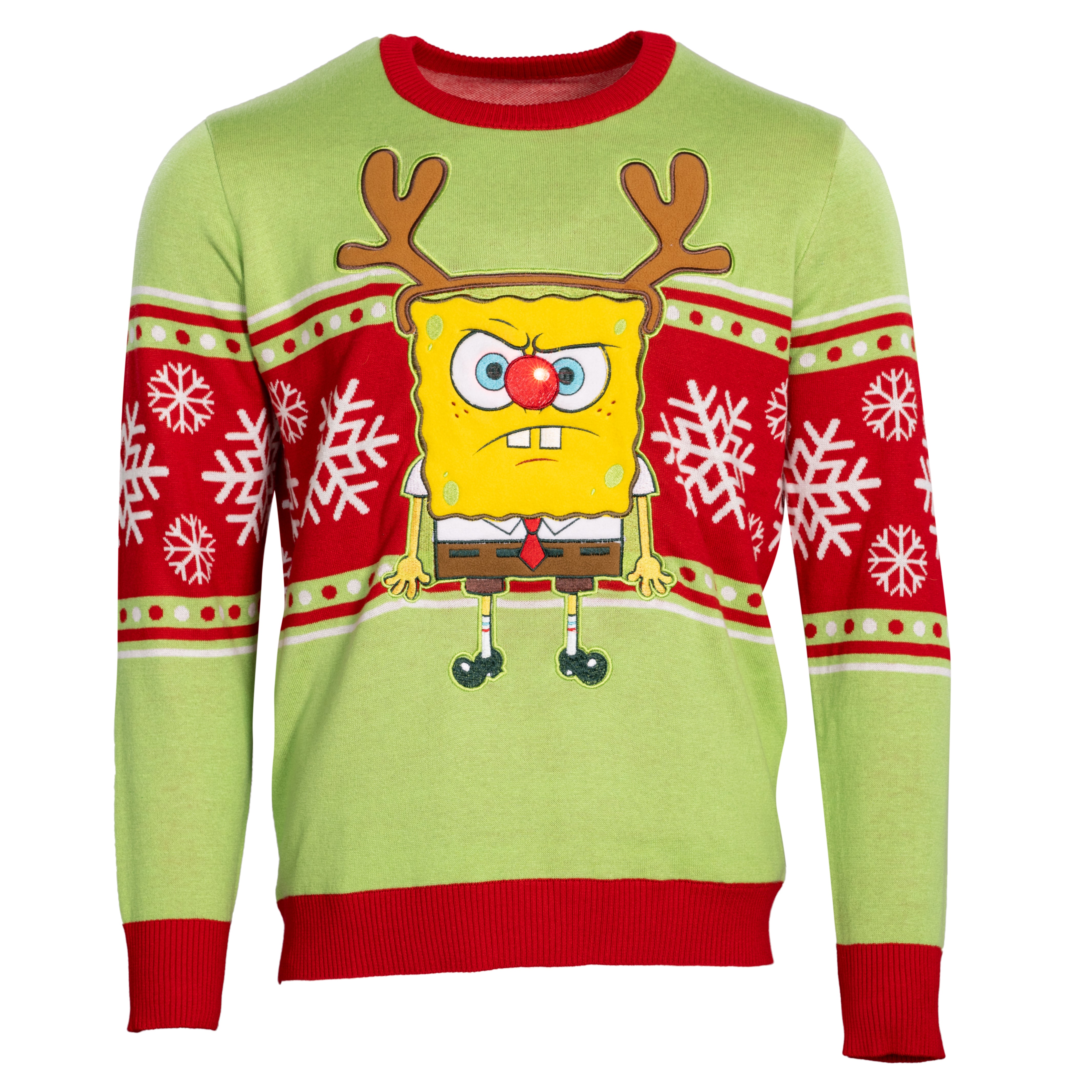 spongebob tangled led lights sweater