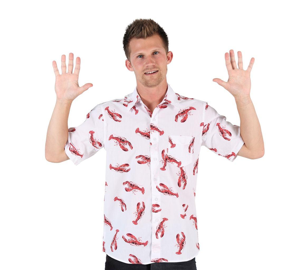Seinfeld Cosmo Kramer Lobster Button-Up White Shirt - TV Show Costumes ...
