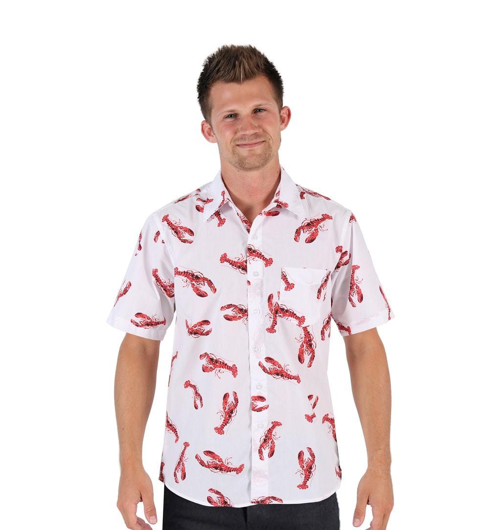 Seinfeld Cosmo Kramer Lobster Button-Up White Shirt - TV Show Costumes ...