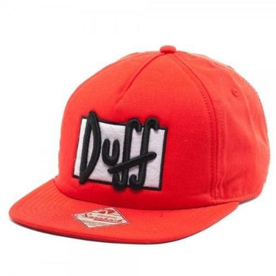 The Simpsons Duff Beer Duffman Red Adjustable Baseball Hat - The ...