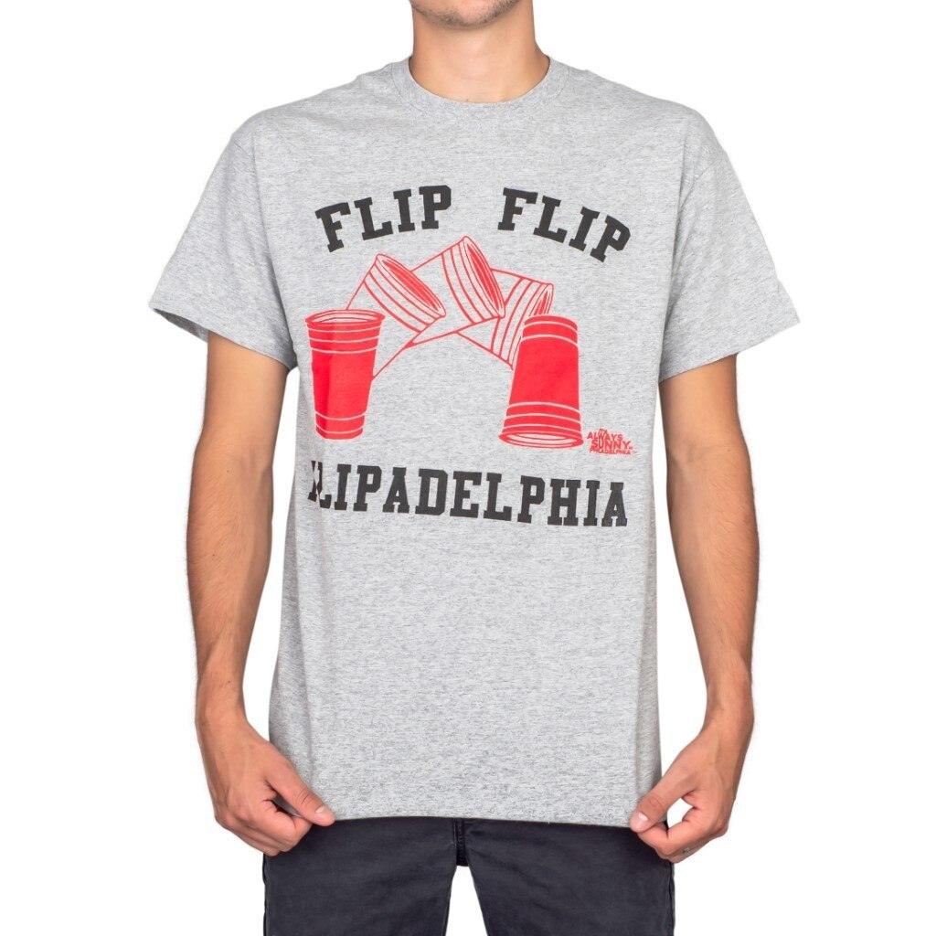 Always Sunny Flip Cup Flipadelphia Heather Gray T-shirt