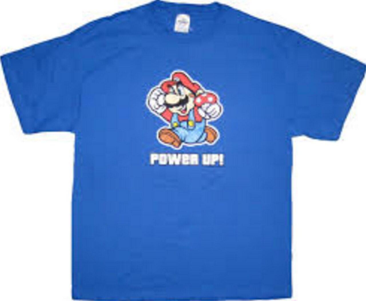 Nintendo Super Mario Power Up Blue Adult T-shirt - Nintendo - | TV ...