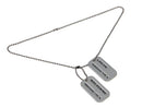 X-Men Wolverine Logan 2 Sided Metal Pendant Chain Dog Tag