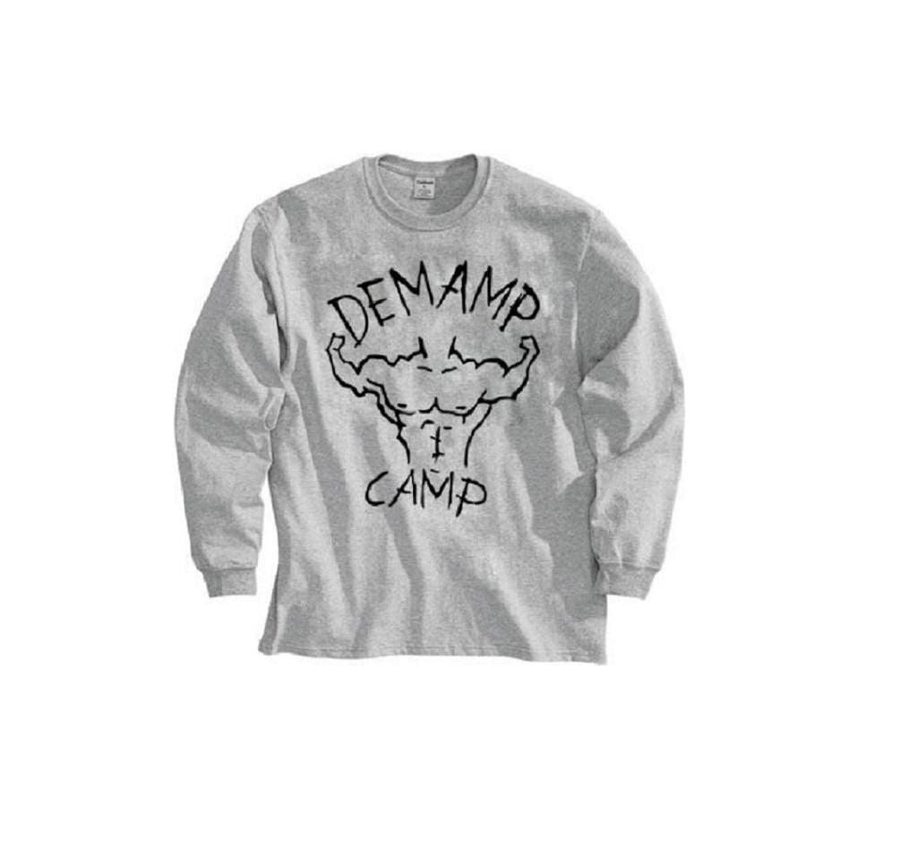 Workaholics DeMamp Camp Muscle Long Sleeve Adult Heather Gray T-shirt ...
